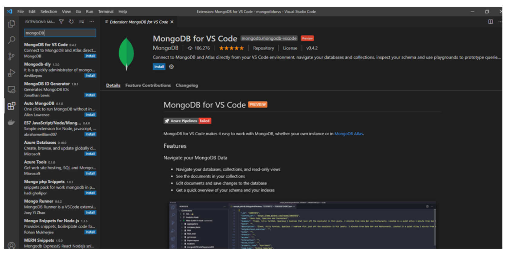 MongoDB Con VS Code MongoDB Con VS Code