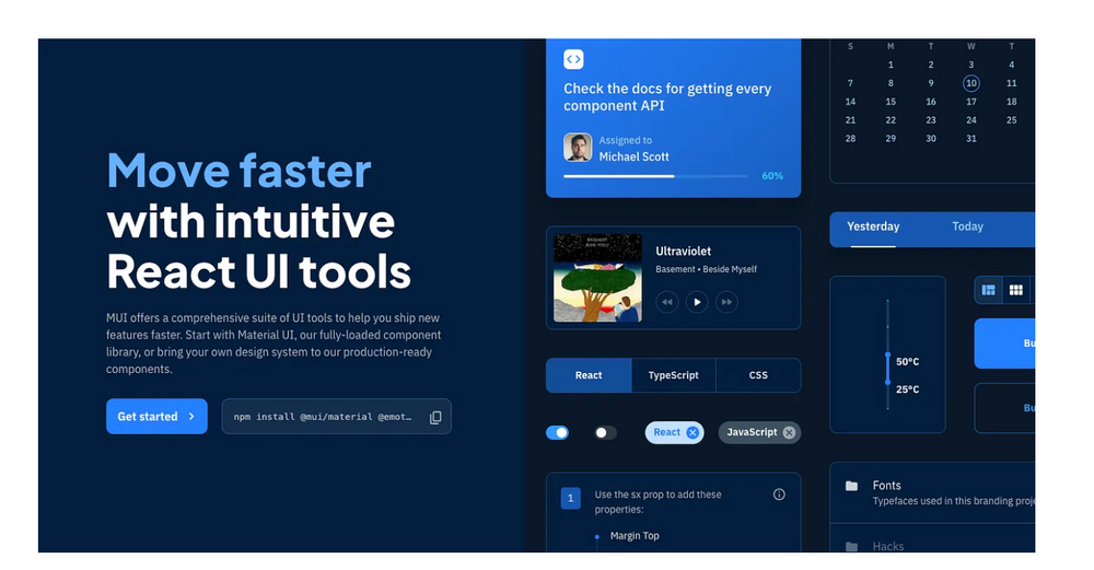 Las 30 mejores bibliotecas de interfaz de usuario para ReactJS
